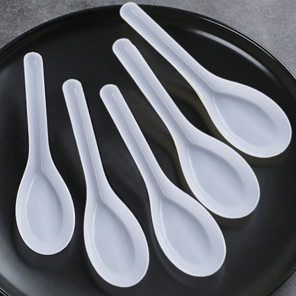 🇸🇬 60pcs Disposable Spoon | Home Cutlery Party Buffet BBQ Dinner ...