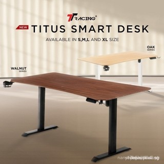 [In stock]TTRacing Titus Smart Desk Walnut Oak Ergonomic Standing ...