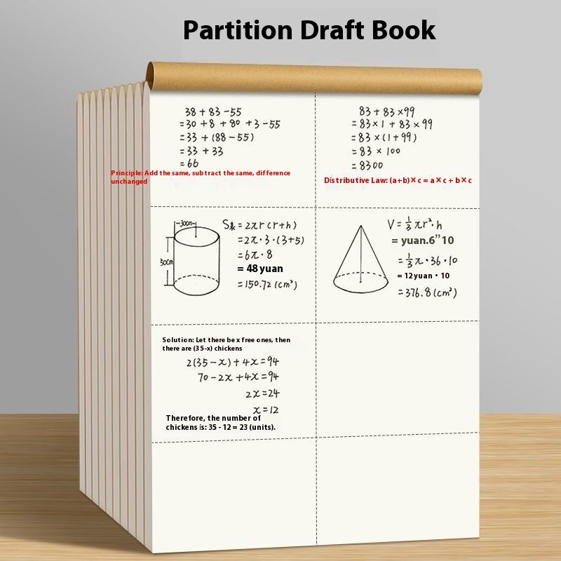 Student Partition Scrapbook Large Size 16k Wrong Question Book ...