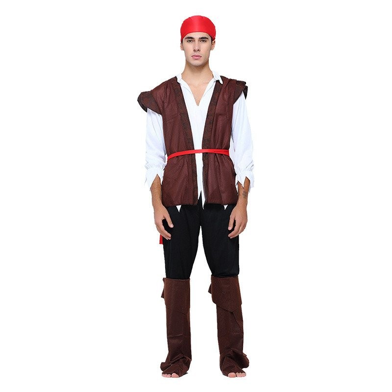 Halloween Captain Jack Sparrow Ball cos Adult Costume Male and Female ...