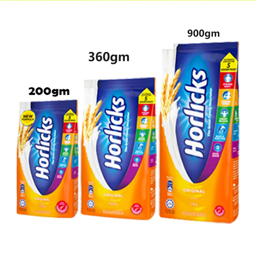 Horlicks Powder - Refill Pack 200g / 360g / 350g / 900g | Shopee Singapore
