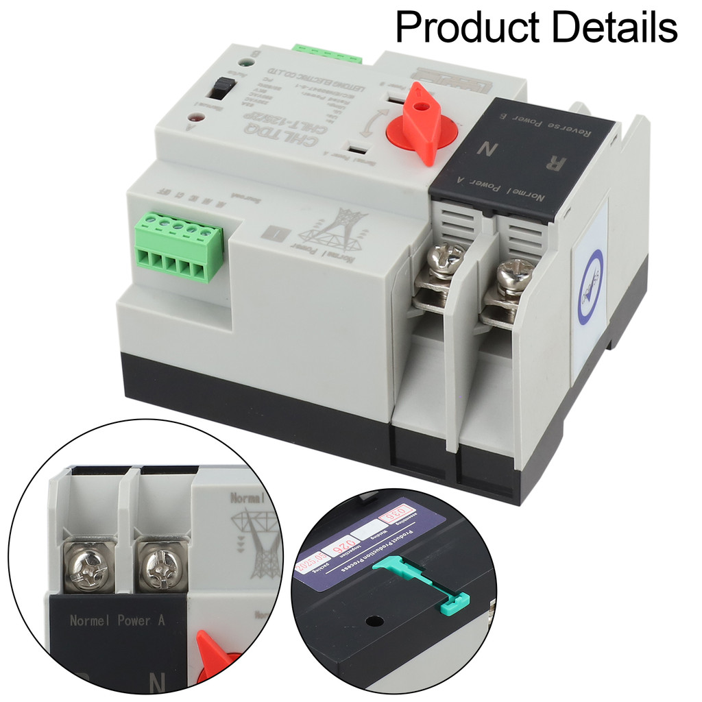 2P Automatic Transfer Switch 230VAC 63A Dual Power Uninterrupted ...