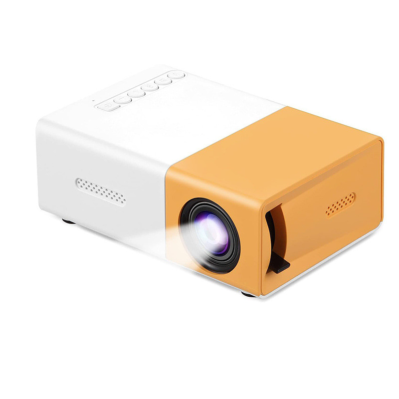 Yellow White Machine YG300 HD Dormitory Household Mini Projector Home ...