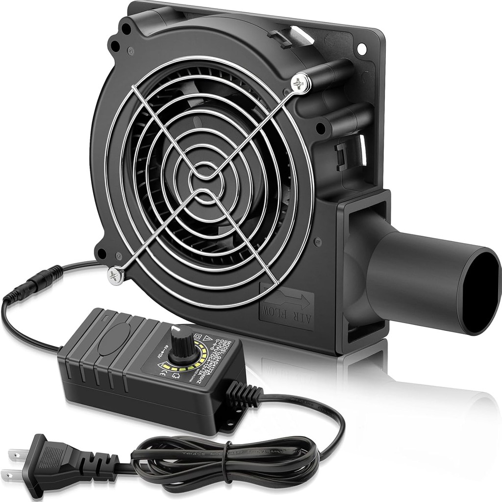 GDSTIME 120mm x 32mm Blower Fan 12V with 110V 120V AC Powered Variable ...