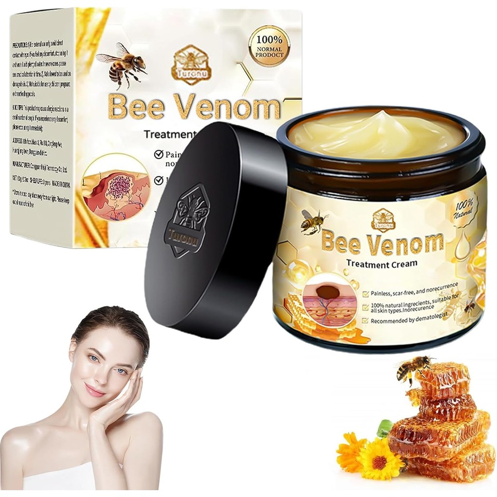 Turanu Bee Venom Skin Treatment Cream, Professional Bee Venom Treatment ...
