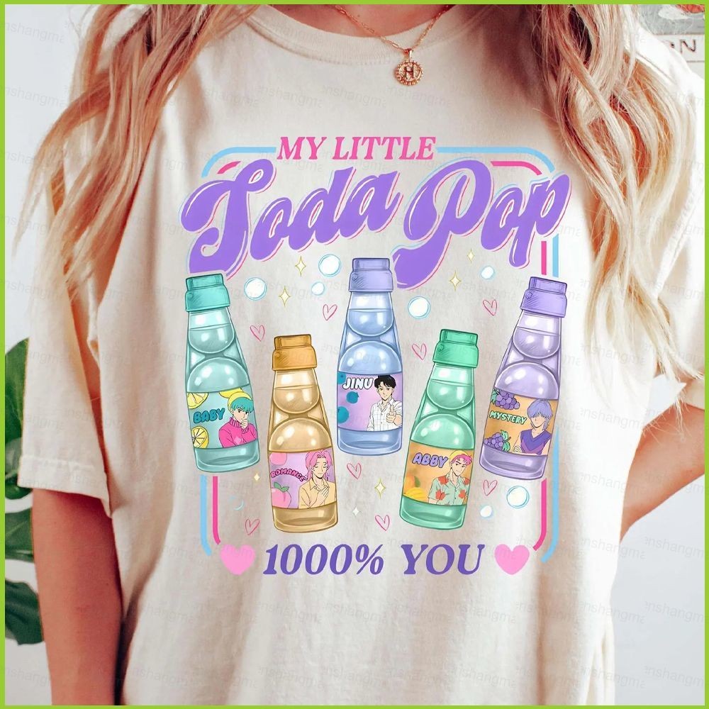 PS2 Kpop Demon Hunters Saja Boys Soda Pop T-Shirt Jinu Abby Baby ...