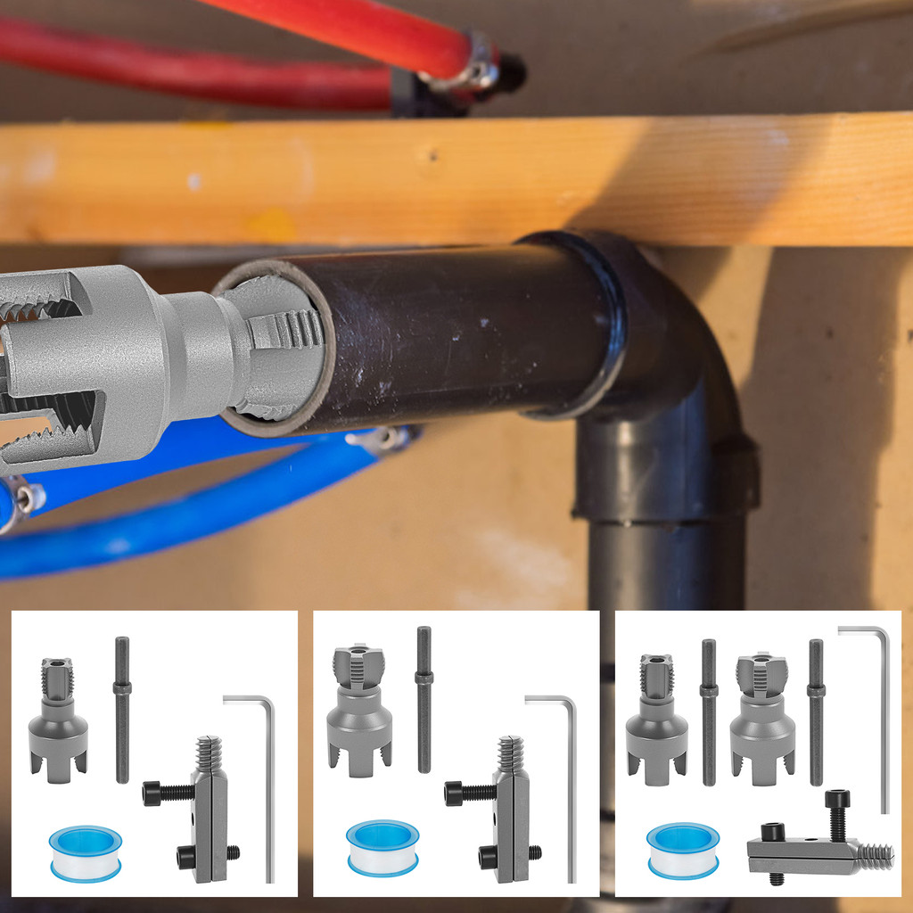 High Hardness Pipe Thread Cutting Tool Universal PVC Pipe Threader Kit ...