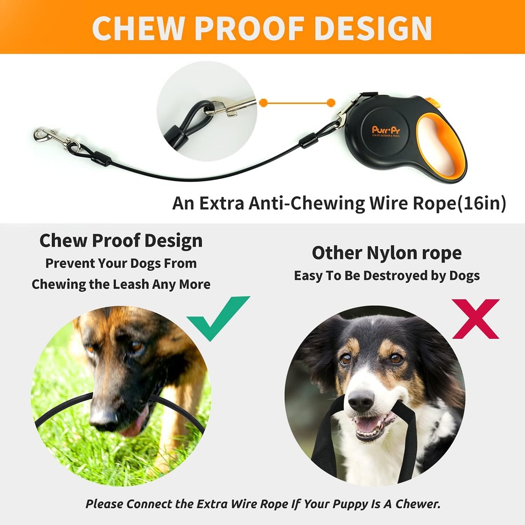Retractable Dog Leash, 16 Ft Dog Walking Leash for Small Medium Dogs Up ...