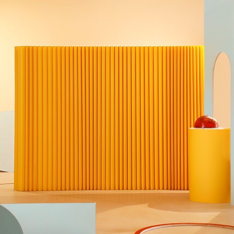 Colored Paper Screen Office Retractable Foldable Baffle Beauty Salon ...