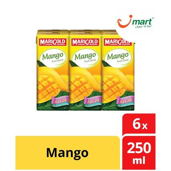 Marigold Packet Fruit Mango 6 x 250ml | Shopee Singapore