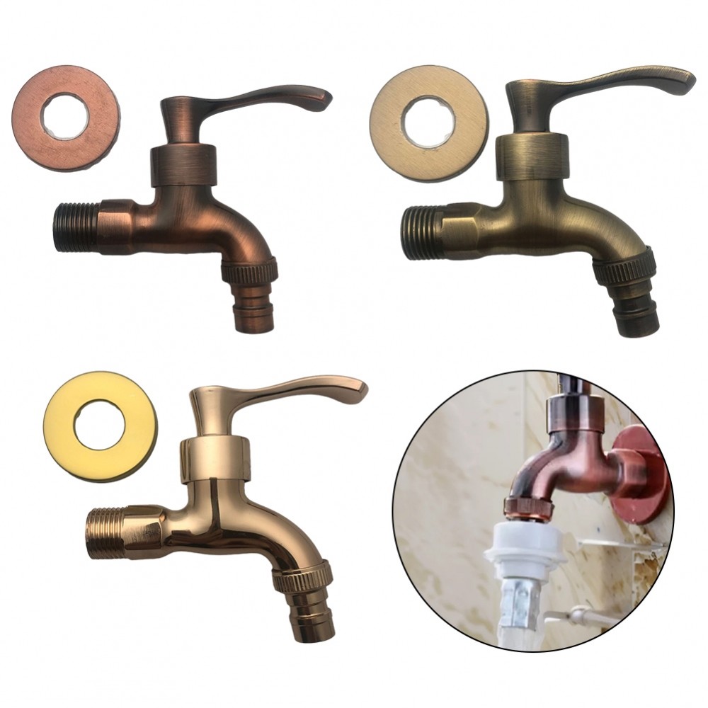 Antique Bronze Garden Faucet for Outdoor Spaces and Washing Machine ...