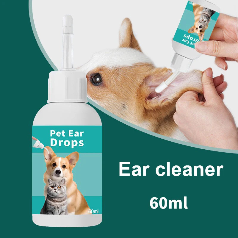Pet ear wash Cats and dogs ear water cleaning ear mite ear drops ear ...