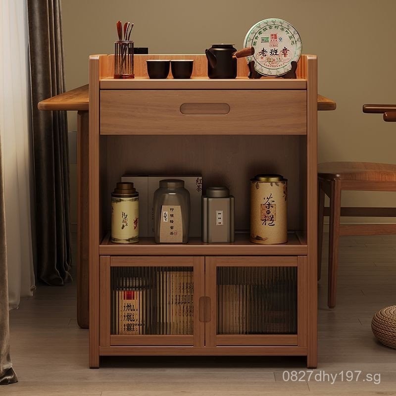 Chinese Style Tea Rack Tea Room Display Zisha Teapot Solid Wood Tea Cup ...