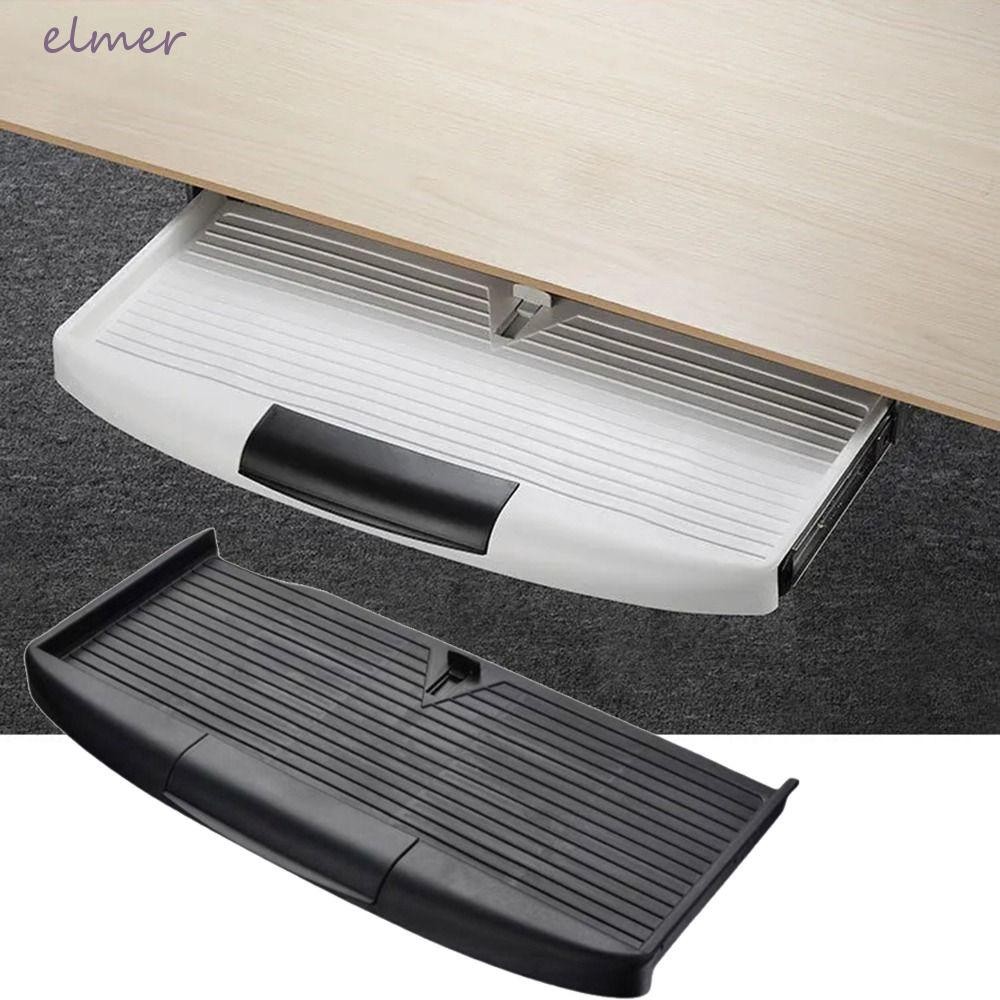 ELMER Under Desk Keyboard Tray, Adjustable Space Saving Keyboard ...