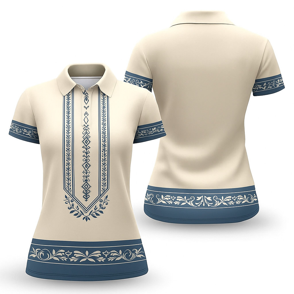2025 Ethnic Tribal Inspired POLO Shirt Modern Barong Clothing Retro ...