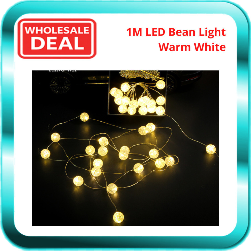 1M LED Bean Light Warm White with 3 Modes Fairy Lights EZ | Shopee ...