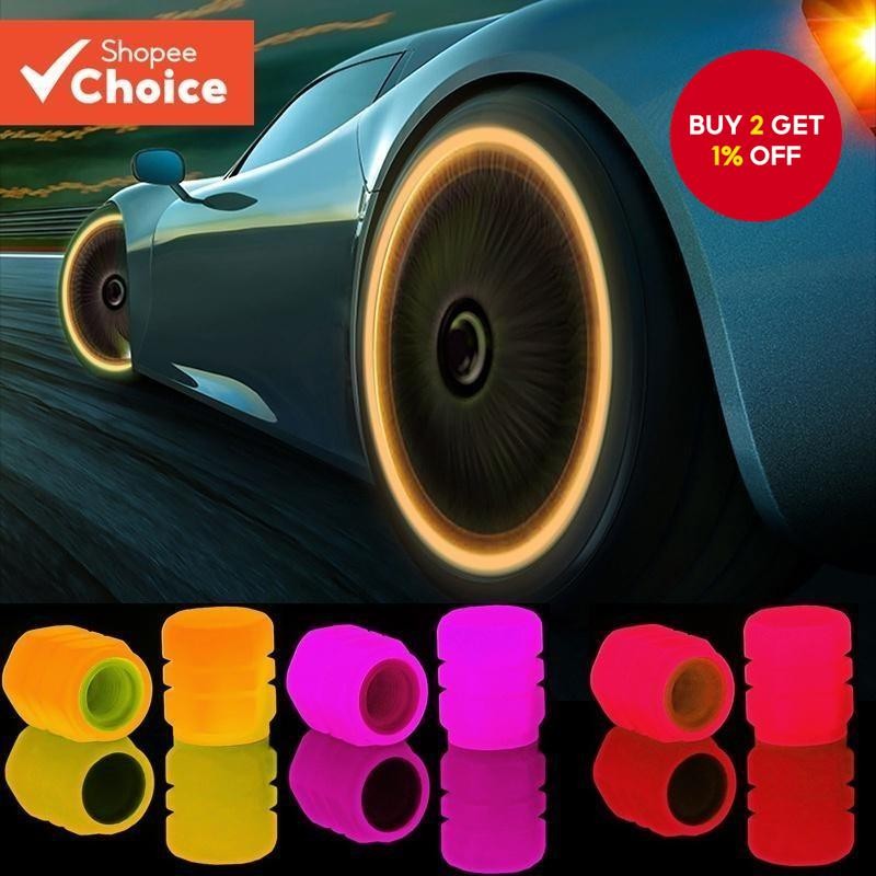 Aluminum 4pcs Alloy Car Wheel Tire Valve Caps Tyre Rim Stem Covers ...