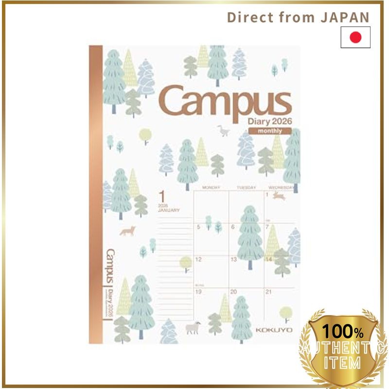 Kokuyo Campus Diary 2026 Monthly Block Standard Planner | Shopee Singapore