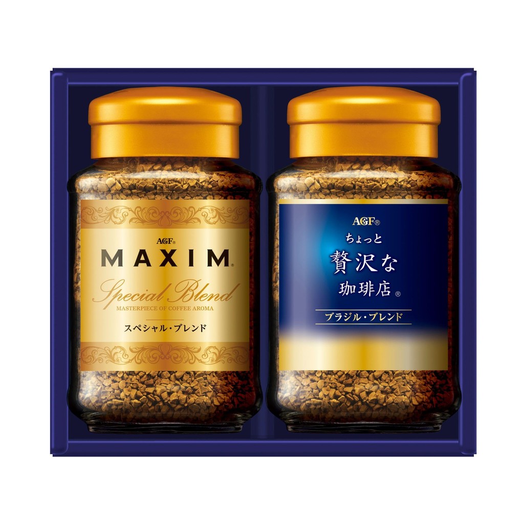 AGF Gift Premium Instant Coffee Gift Set 2 Bottles [Maxim] [A Little ...
