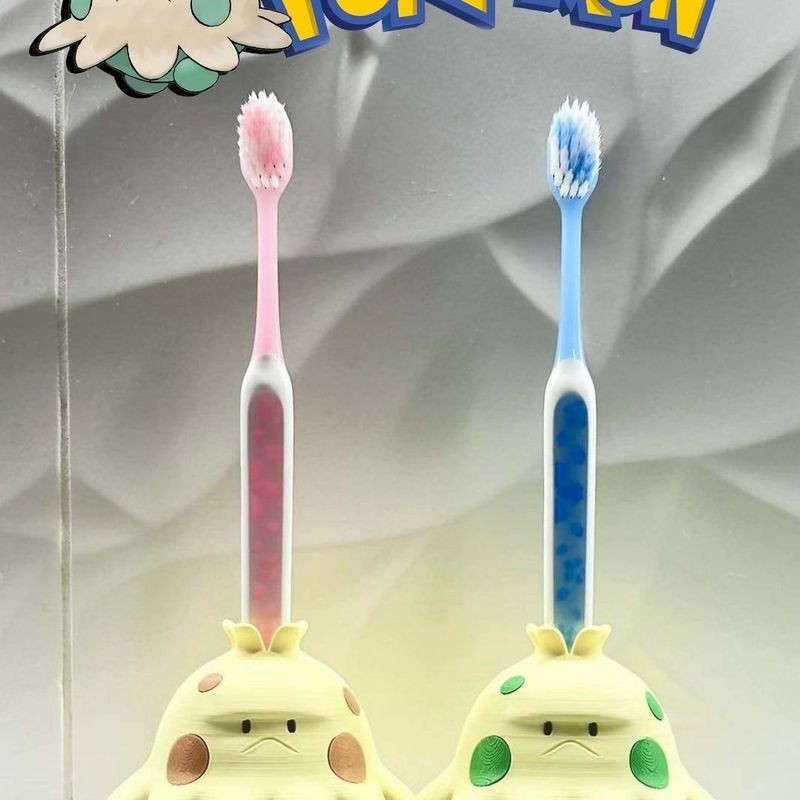 Pokémon Pokémon Mushroom Shape Toothbrush Holder Cartoon Merchandise 3D ...