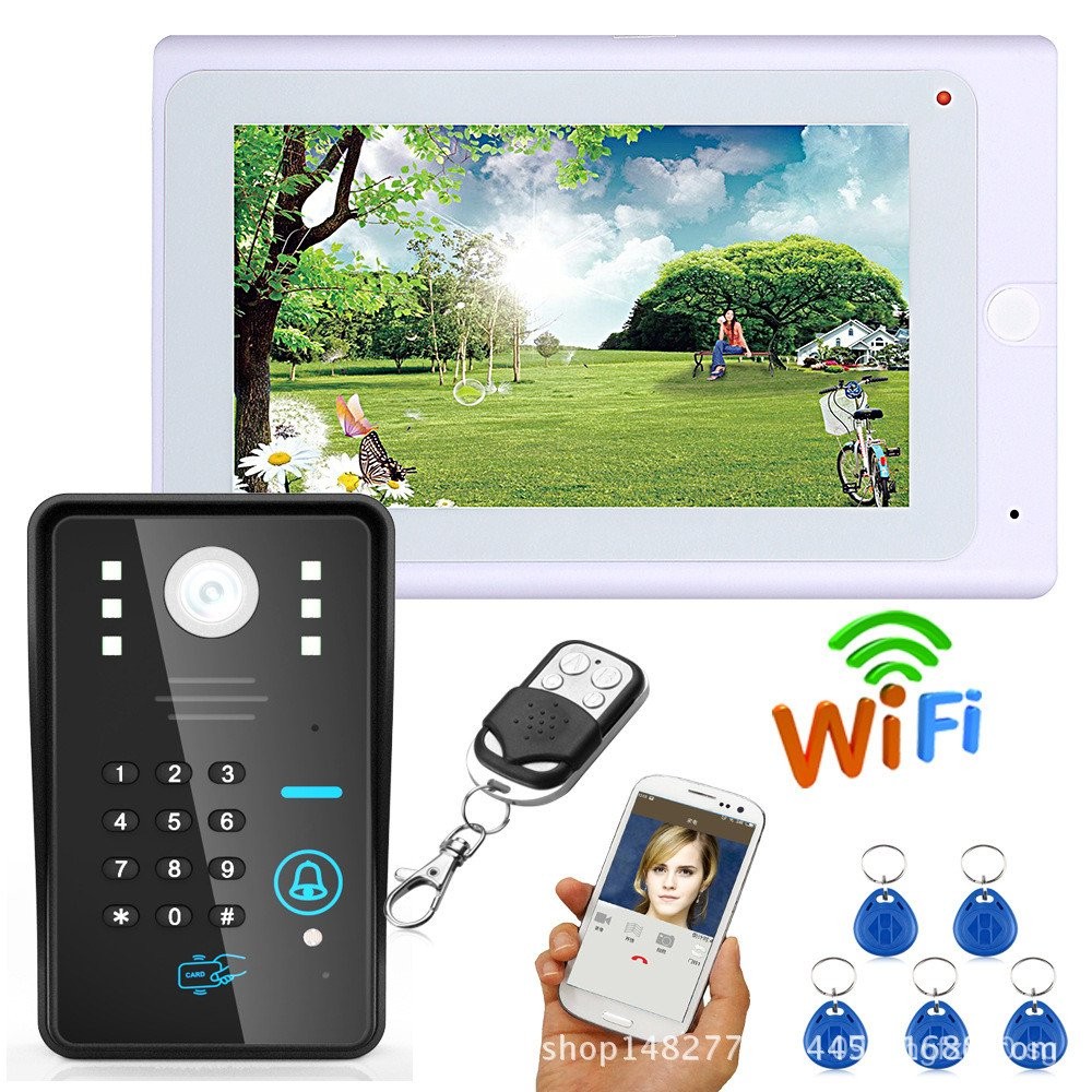 Swipe Card Wired and Wireless APP Intelligence Intercom Doorbell wifi ...