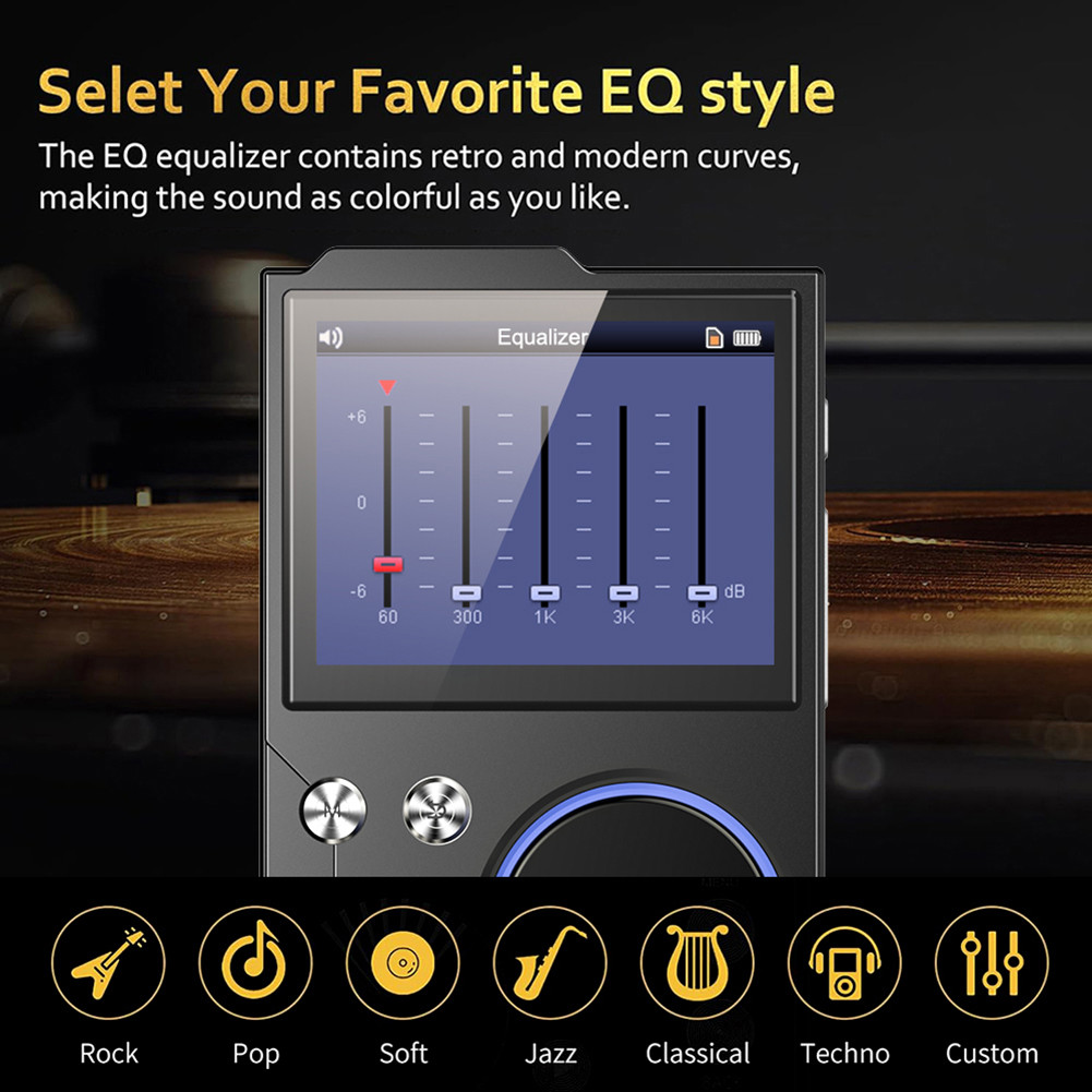 HiFi MP3 Player Lossless DSD Digital Audio Music Player Bluetooth ...