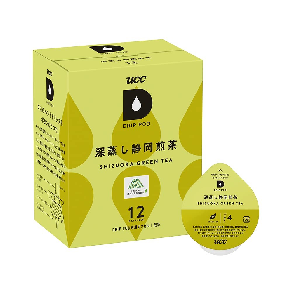 UCC Drip Pod exclusive capsule Deep-steamed Shizuoka green tea 12 cups ...