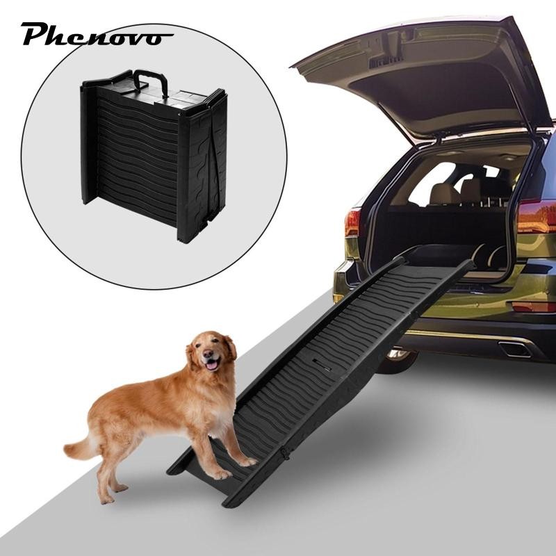 [Phenovo] Dog Car Ramp Get into Car Climbing Stairs Foldable with ...