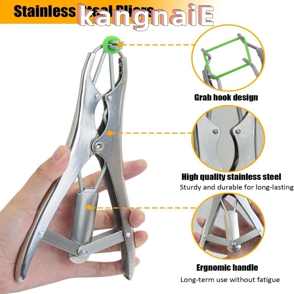 KANGNAI Livestock Castration Bander, Professional Stainless Steel Tail Removal Pliers, Animal ...