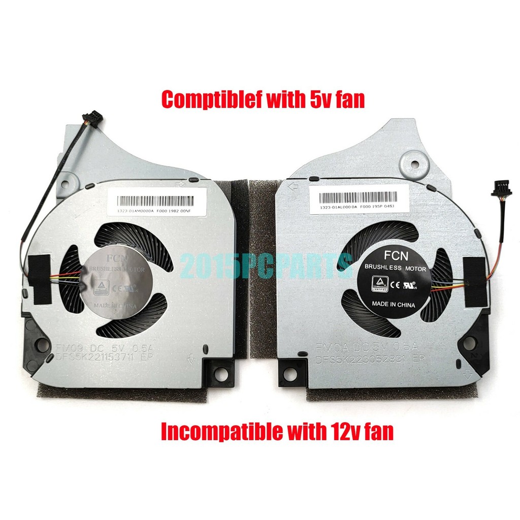 One Pair Fans for Dell Inspiron G5-5590 G7-7590 G7-7790 CPU & GPU ...