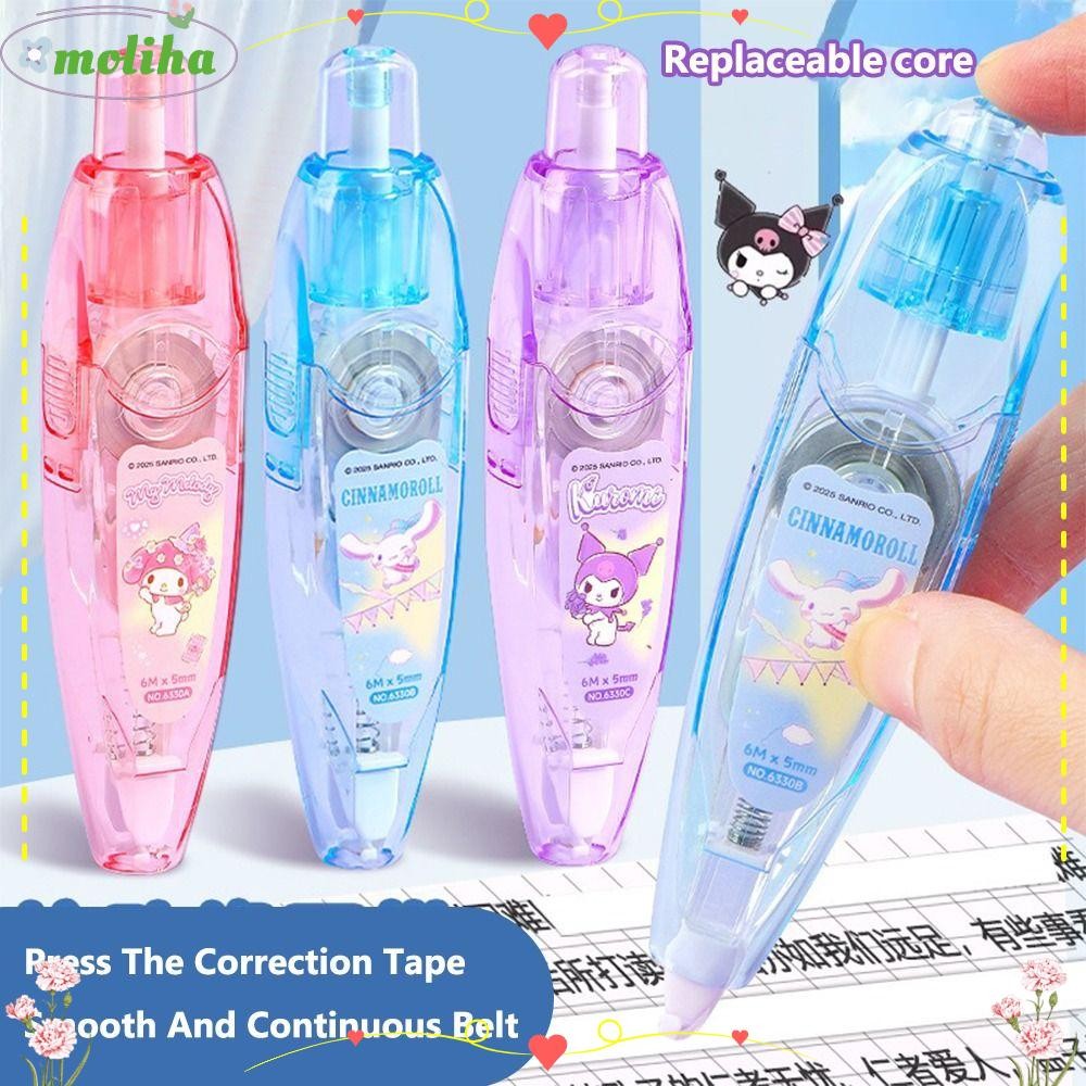 MOLIHA Correction Tape, 6M Replaceable Core Silent Coating Tape, Simple ...