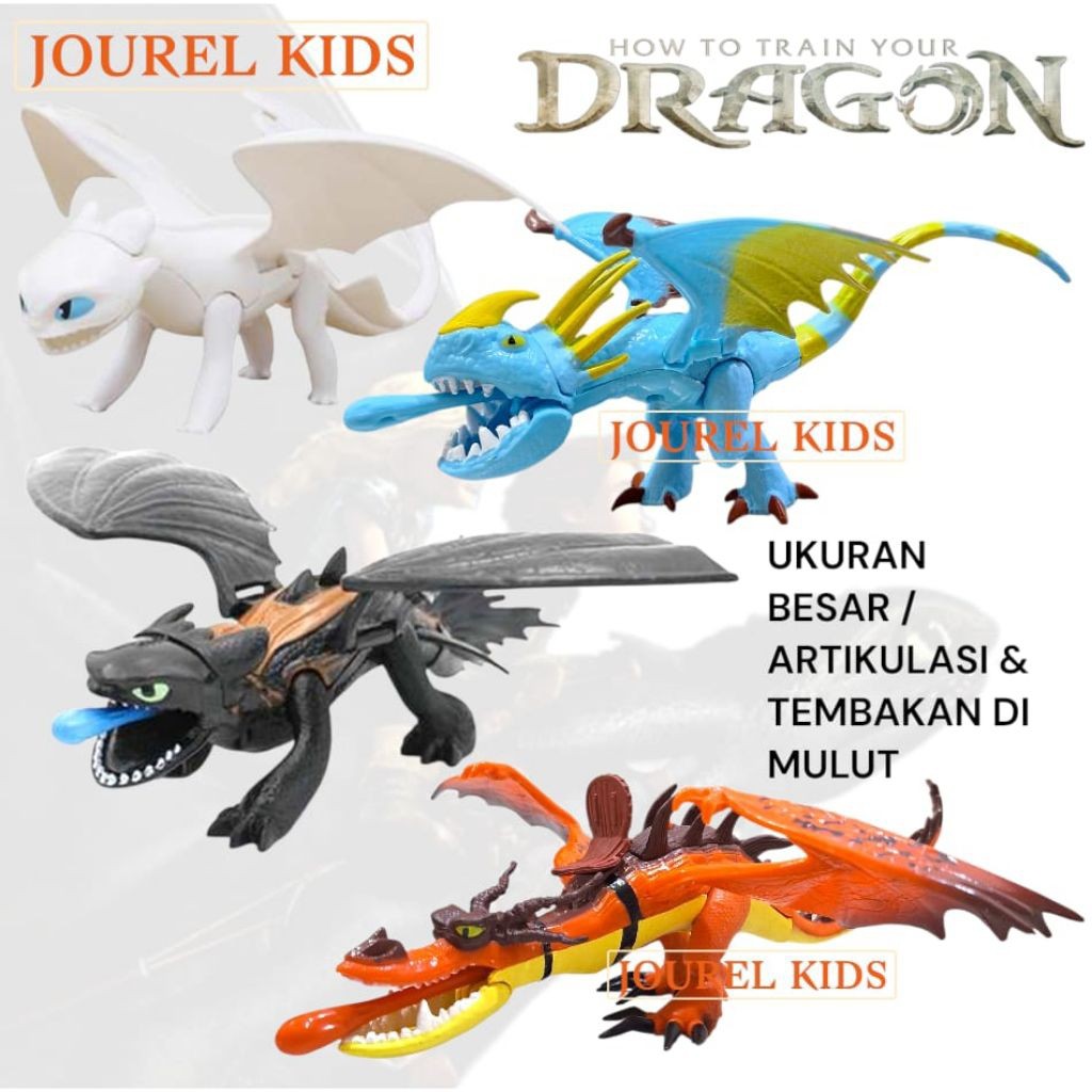 Toothless How To Train Your Dragon Flexi Articulation Figure Toy Dragon ...