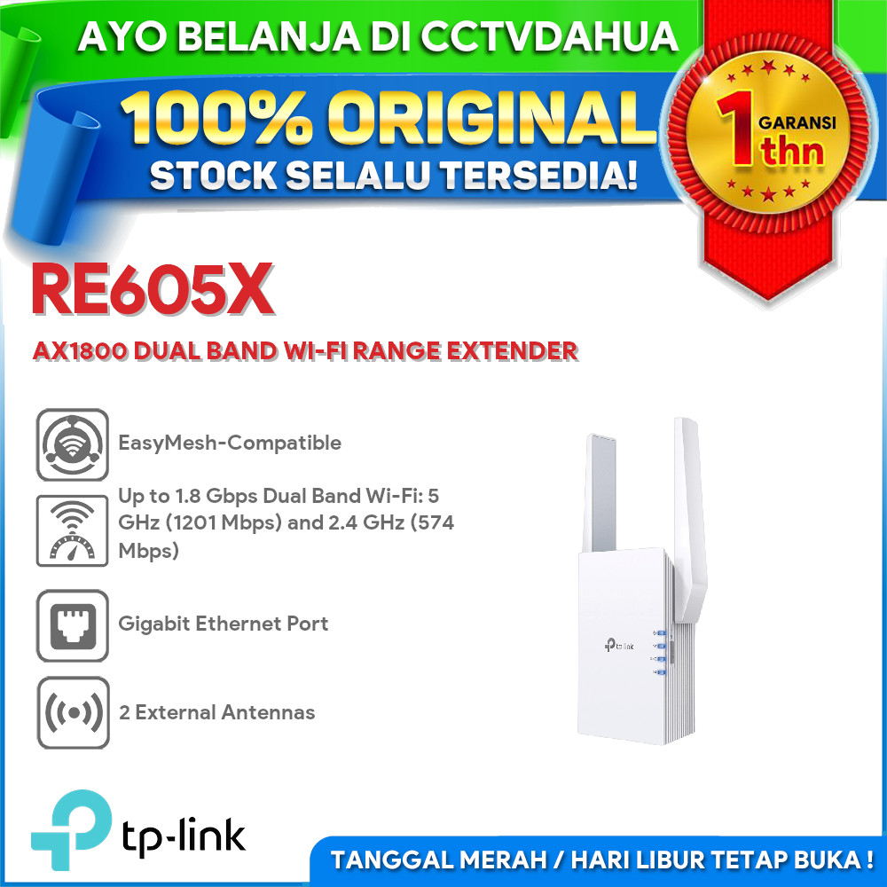 TP-LINK RE605X AX1800 DUAL BAND WI-FI RANGE EXTENDER | Shopee Singapore