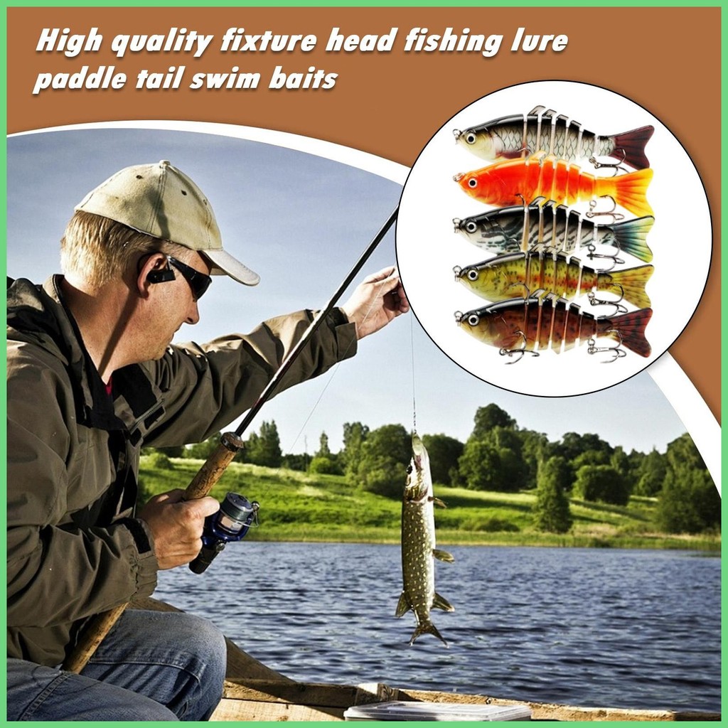 Bass Fishing Lure Realistic Fishing Lures Walleye Trout Bass Artificial ...