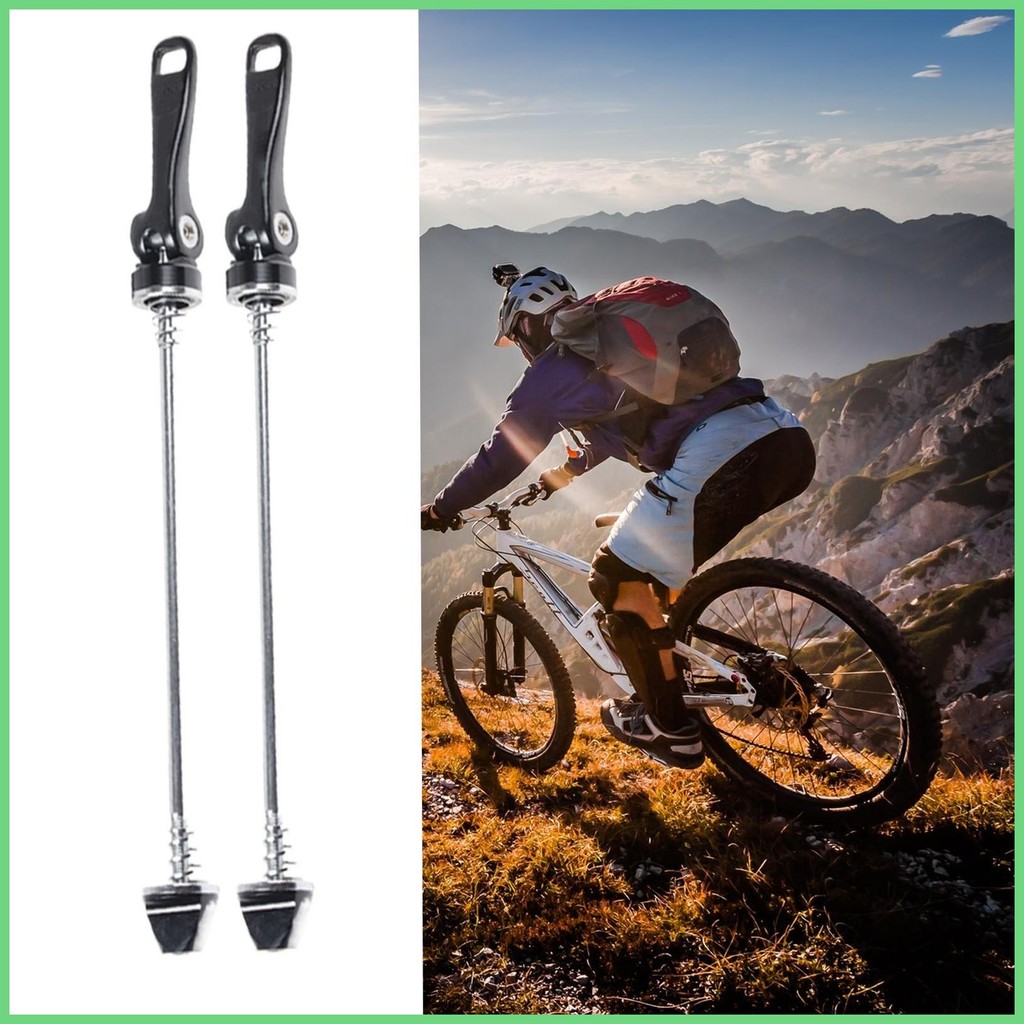 Locking Bike Skewers Quick Release Lever Front & Rear Set High Strength ...