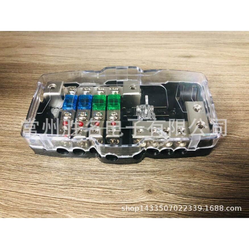 Car Audio Modification Parts Fuse Box with LED Four-way Light Socket ...