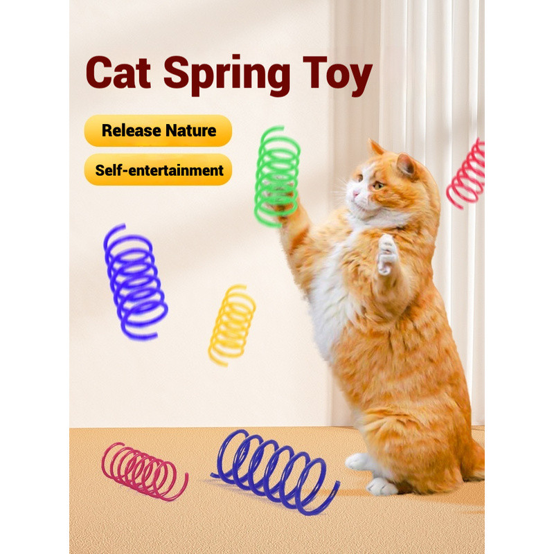 Spring Cat Toy | Interactive Teaser Wand | Durable Bouncy Play for ...