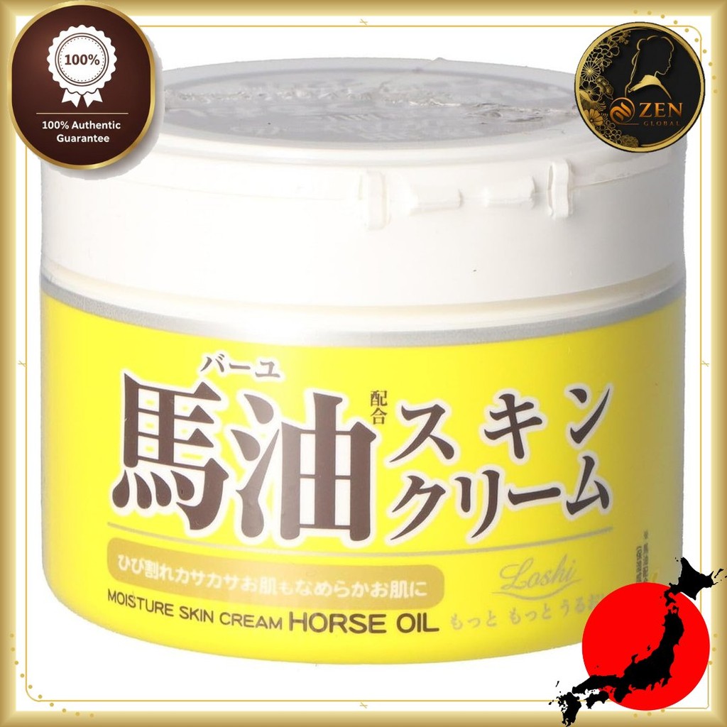 Cosmetex roland Loshi Moist Aid Horse Oil Skin Cream 220g | Shopee ...