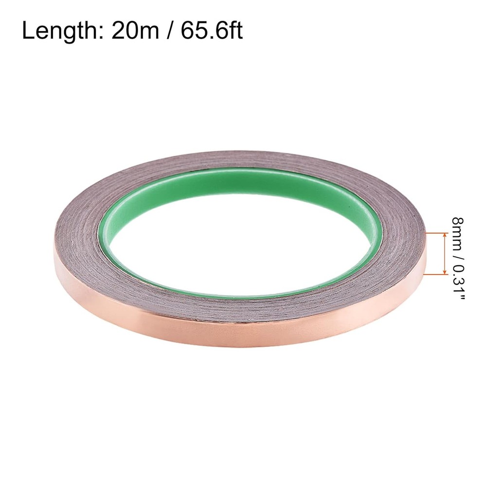 Copper Foil Tape Conductive Adhesive Double Sided, [for EMI Shielding ...
