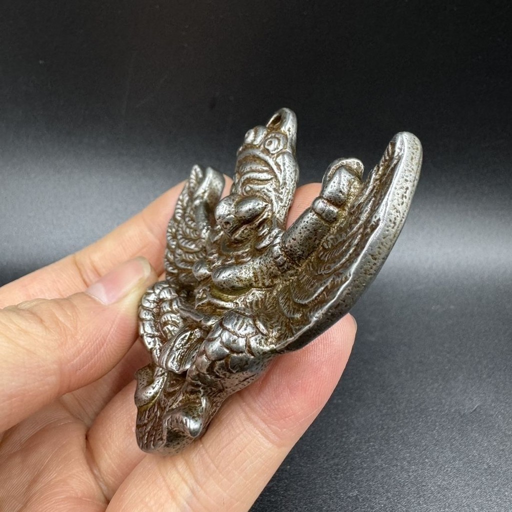 Nepal Tibetan Sky Iron Golden-Winged Dapeng Bird Buddha Statue with ...