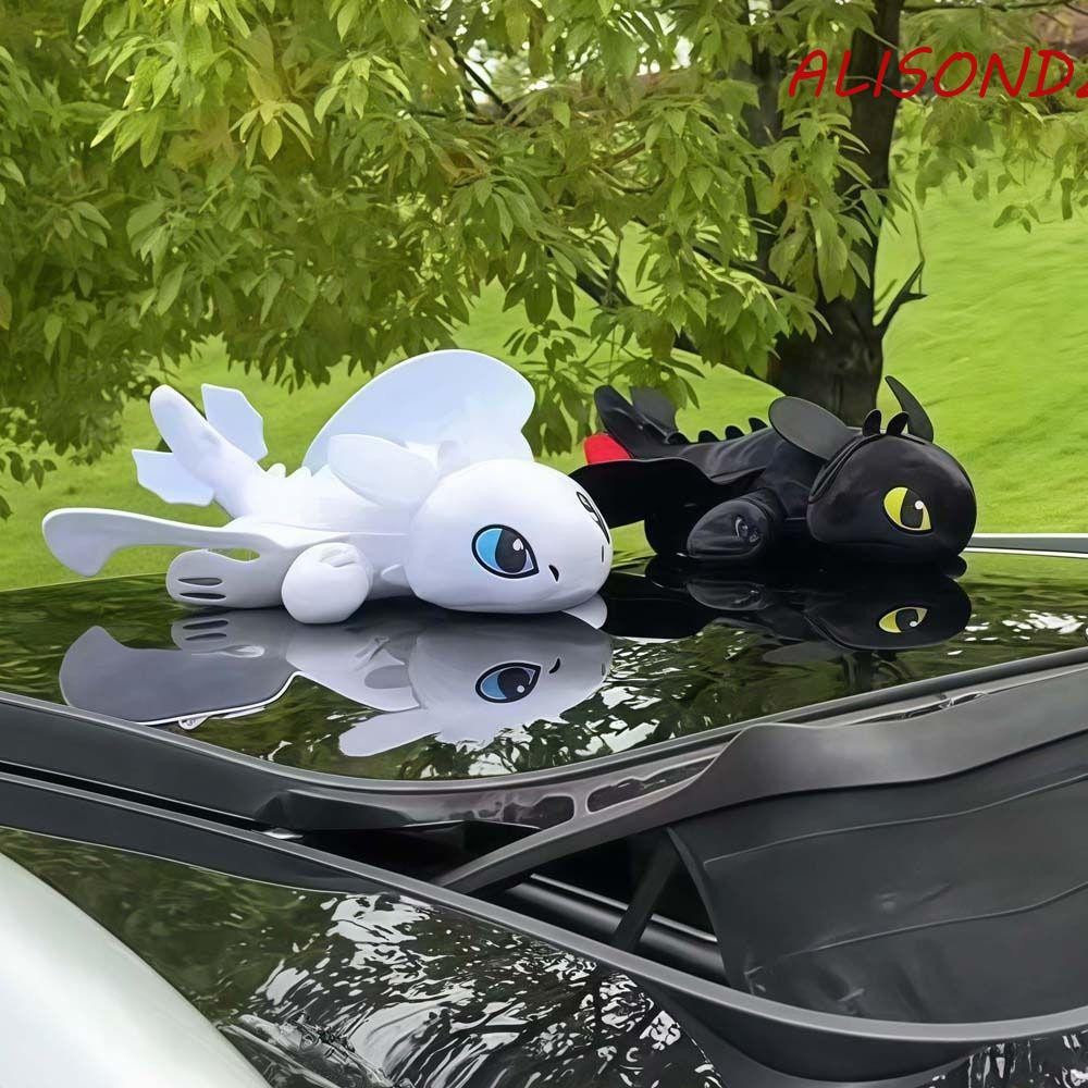ALISONDZ Toothless Car Decoration, Doll Base Flying Dragon How To Train ...