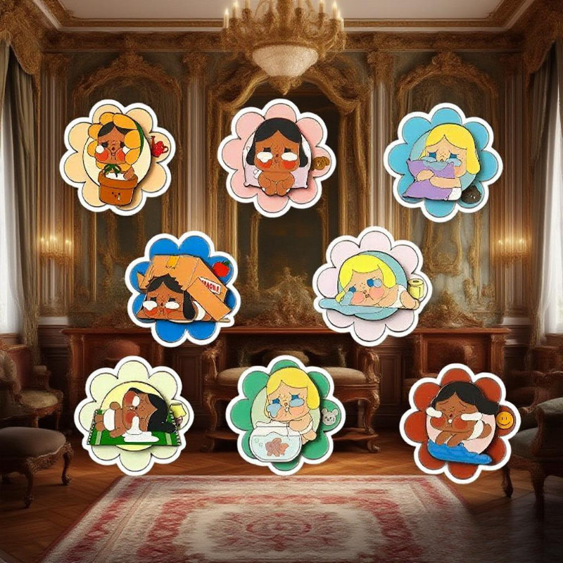 P POPMART CRYBABY Sad Club Series Fidget Spinner Mystery Box Trendy ...