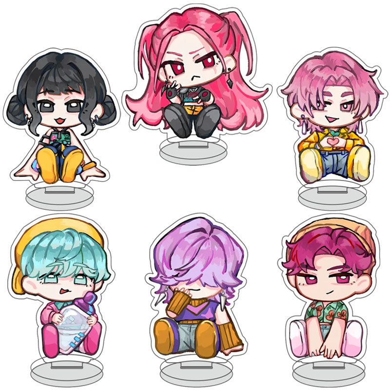 Kpop Demon Hunter Movie Acrylic Stand Model Huntrix Saja Boys Desktop ...