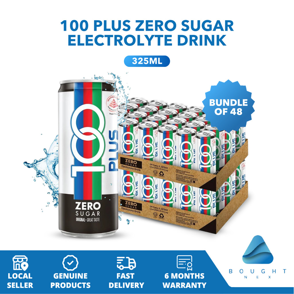 [Bundle of 48] 100 Plus Zero Sugar Electrolyte Drink 325ml – Hydration ...