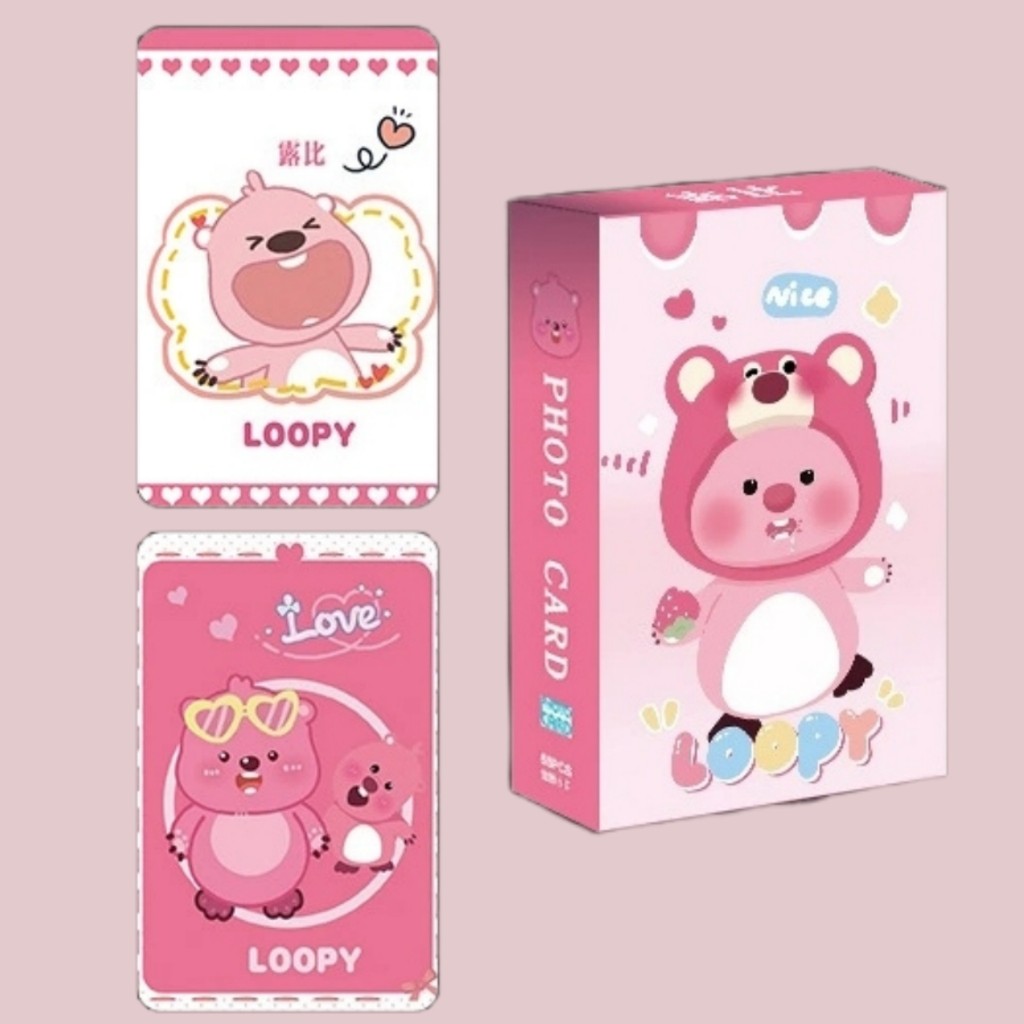 50-55pcs Manga Manhwa Animation Loopy Laser Holographic Lomo Cards ...