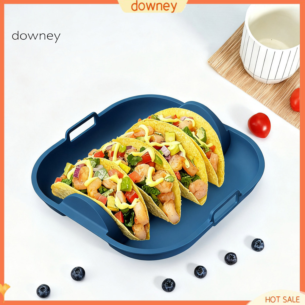 {downey} Taco Serving Tray Taco Serving Platter Silicone Taco Holder ...