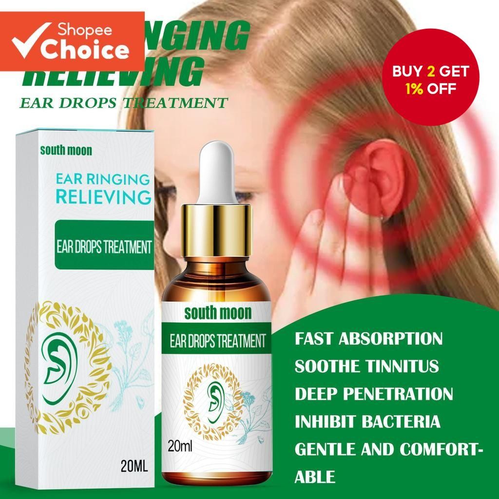 South Moon Tinnitus Relief for Ringing Ears, Natural Herbal Formula Ear ...