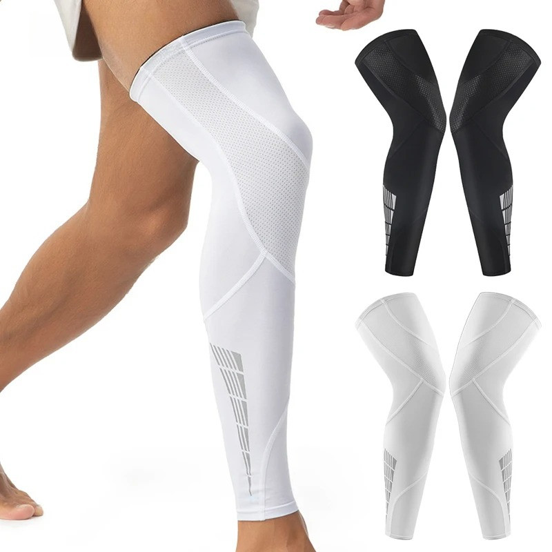 1pair Compression Leg Sleeves for Men & Women - Full Length Knee ...