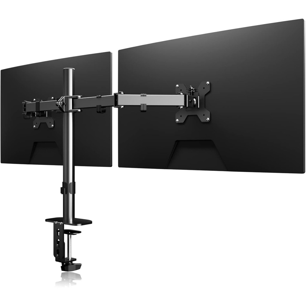 Suptek Monitor Mount, Adjustable Dual Monitor Arm Desk Mount Heavy Duty ...