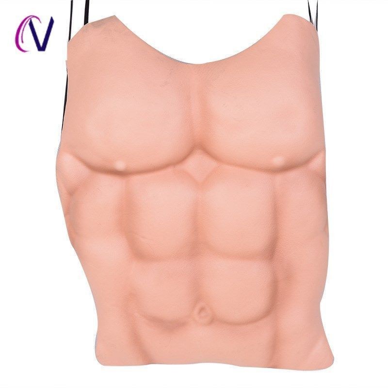 Muscle Clothing Silicone Fake Abdomen Muscle Clothing Patch Skin ...
